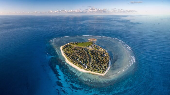 Lady,Elliot,Island,And,Its,Coral,Reef,Viewed,From,The
